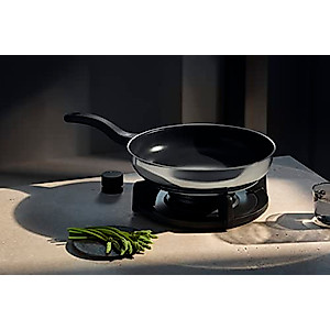 WMF 733646299 Devil Hand Wash Frying Pan Teflon Platinum coating 24 cm Diameter Devil Stainless Steel Cromargan Stainless Steel Suitable for Induction, Stainless Steel, Silver, 46 x 26 x 8,19999999999