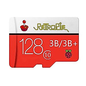 TAPDRA RetroPie SD Card 128GB for Raspberry Pi 3 B+ with 18000+ Games for 30+ Sytems Diyable Emulation Station Games Plug&Play