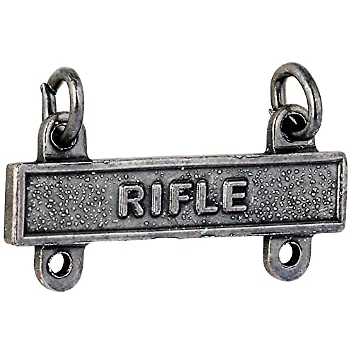 US Army Rifle Qualification Bar Silver Oxide