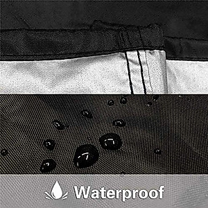 Duster Grille Cover Grill Garden Outdoor Protective Barbecue With Waterproof And Dust-proof Kitchen, Dining & Bar, Black, One Size