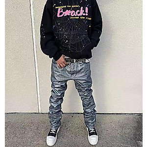 Hip Hop Spider Hoodies Set Y2k Hoodie Tracksuit Pullover Sweatshirt for Women Men Matching Hoodies for Couples