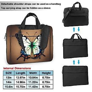 HYTTER Laptop Bag - Portable, Stylish, And Durable - Ideal For Both Men And Women Cute Little Butterfly 14 Inch Prints