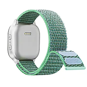 JMsmilestore Nylon Band Replacement 20mm for Gizmo Watch 3,2,1- Gabb Watch - Replacement Gabb Watch Bands for Boys and Girls (Light Green)