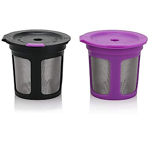 2 Pack Reusable K Cups, Eco Friendly Stainless Steel Mesh Filter K Cup Reusable Coffee Pods - reusable k cups for keurig 1.0 and 2.0 Coffee Maker