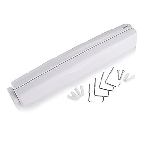 Minky Homecare 5 Line Retractable Indoor Clothesline - 5 x 14 Feet Wall Mounted Drying Rack Laundry Line - 72 Feet, White