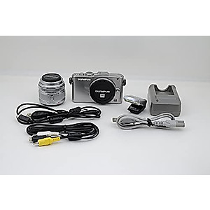 Olympus PEN E-PL3 14-42mm 12.3 MP Mirrorless Digital Camera with CMOS Sensor and 3x Optical Zoom (Silver) (Old Model)