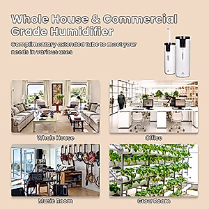 Humidifiers for Large Room Home, 4.2Gal/16L Quiet Large Humidifiers Whole House 2000 sq.ft, Cool Mist Top Fill Floor Humidifiers with Essential Oil Tray, Extension Tube, 4 Mist Modes, Remote