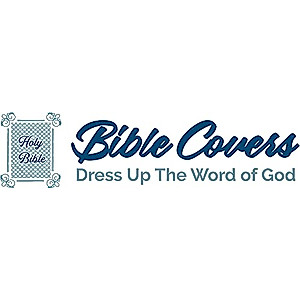 1X ‘Holy Bible’ Bible Cover, Decorative Bible Covers for Women, Bible Covers for Men, for Bibles up to 5.4 x 1 x 8.1 inches, Grey Stone With Sparkle Rhinestones