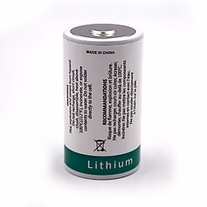 YUTSUJO (2-Pack) 3.6V 13Ah LSH20 D Size Lithium Thionyl Chloride Battery, Raised Positive and Flat Negative