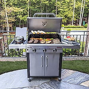 Char-Broil 463371719 Performance TRU-Infrared 3-Burner Cabinet Style Gas Grill, Stainless Steel