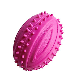 ZYLLZY Pet Rugby Balls, Bite Resistant Teeth Grinding TPR Interactive Dog Chewing Toy, Dog Rugby Balls Toy for Puppy Small Medium Large Pets