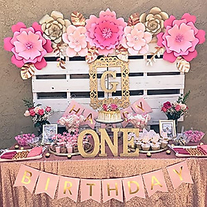 Poise3EHome 50×72'' Rectangle Sequin Tablecloth Party Cake Dessert Table Exhibition Events, Rose Gold