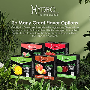 Hydro Molasses, Hookah Shisha Flavors Set, Tobacco & Nicotine Free, Tropical Mix, 50-Gram (Pack of 3)