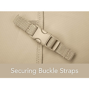 Covermates Outdoor Corner Sectional Chair Cover - Water Resistant Polyester, Drawcord Hem, Mesh Vents, Seating and Chair Covers, 34W x 34D x 30H, Khaki