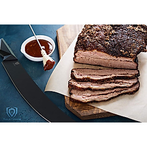 Dalstrong Butcher Knife - 10 inch - Shadow Black Series - Black Titanium Nitride Coated - High Carbon 7CR17MOV-X Vacuum Treated Steel - Breaking Kitchen Knife - Sheath - Slicing Knife - NSF Certified