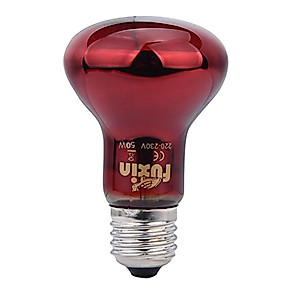 AMA(TM) Infrared Heat Lamp Reptile Emitter Lamp Light Bulb for Reptile and Amphibian Use 220V (Red, 100W)