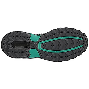 Saucony Women's Excursion TR15 Trail Running Shoe, Black/Jade, 8.5 Wide