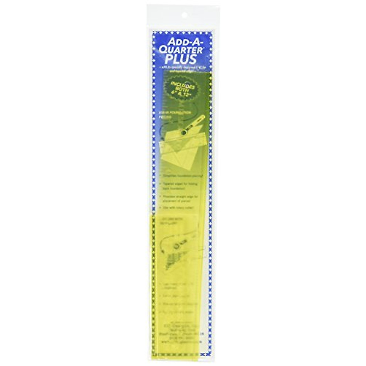 CM Designs CMD40012 Ruler Add-A-Quarter Plus, 6" & 12"