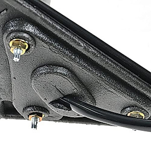 ORTUS UNI Black Power Heated Side Door Mirrors Left & Right Pair Set Fits (Plastic Paint to Match)