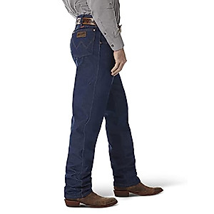 Wrangler Men's Cowboy Cut Relaxed Fit Jean, Rigid Indigo, 38W x 34L