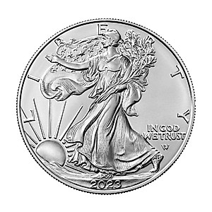 2023 - American Silver Eagle .999 Fine Silver with Our Certificate of Authenticity Dollar US Mint Uncirculated