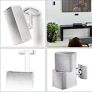 Enjcyling Wall/Ceiling Mount Bracket Stand Steel White, for UB-20 Series II, Compatible with Bose CineMate Lifestyle 809281-1100