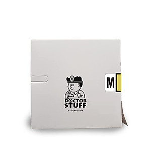 Doctor Stuff - File Folder Labels, Alphabet Letter M, Jeter 2800 - JEAM Series Compatible Alpha Stickers, Gold, 15/16" x 1-5/8", 500/Roll