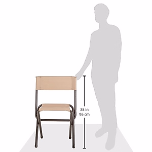 Coleman Folding Camp Chair | Woodsman II Portable Outdoor Chair, 17" x 17.5"