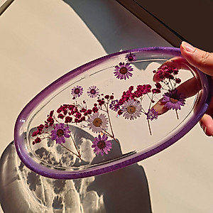 1 Set Of Tray Resin Storage Mold Silicone Molds Epoxy Resin Oval Shaped Plaster Mold Concrete Clay Plate For Cup Fruit Candy Vase Storage Holder Ornament Trinket Container, DIY Making Decor Art Crafts