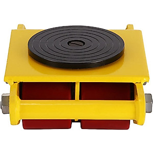 ZXMOTO Heavy Duty Machine Dolly Skates Industrial Machinery 6T 13200LBS,4pcs Machinery Mover Cargo Trolley with Steel Rollers Cap 360 Degree Rotation