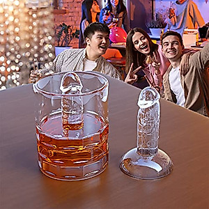 2 Pack Silicone Ice Cube Tray, Novelty Ice Cube Tray with Lid Cocktail Party Ice Maker Tray for Parties, Events, Holiday Gifts, Gift Exchange, Whiskey Drinkers, Home Bars, Bartenders