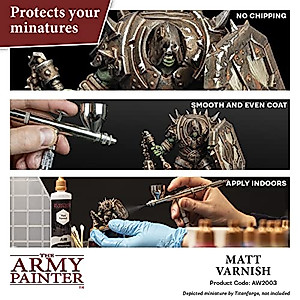 The Army Painter Warpaints Air Airbrush Matt Varnish 18ml Acrylic Paint for Airbrush, Wargaming and Modelling
