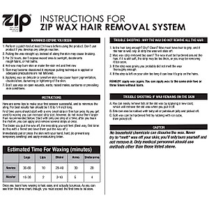 Zip Wax Hot Wax Hair Remover 7 Oz by ZIP