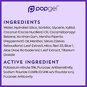 PopGel Sensitive Kind Toothpaste - Mild Mint - 100% Plastic Free Toothpaste - Anticavity Fluoride Toothpaste - Vegan - Clean Ingredients - SLS & Paraben Free (Mild Mint)