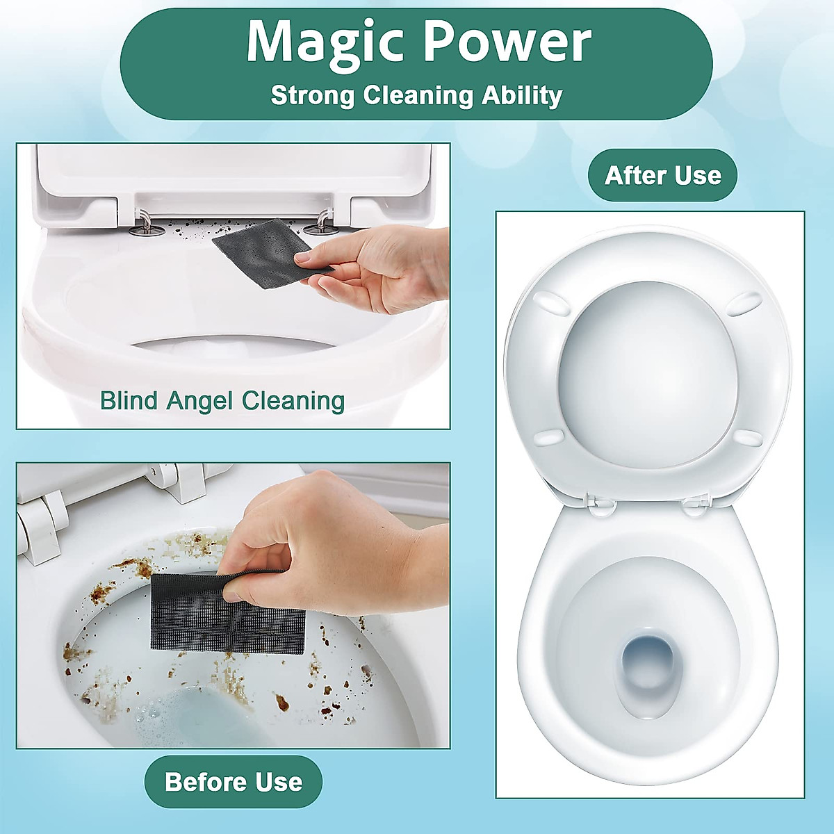 Skyley Flexible Scrubbing Screen Cleaning Mesh for Household 5.5 x 4 Inch Cleaner Toilet Hard Water Ring Remover Scouring Pad Abrasive Grit Cleaning Screen for Remove Carbon, Rust and Scale(12 Pack)