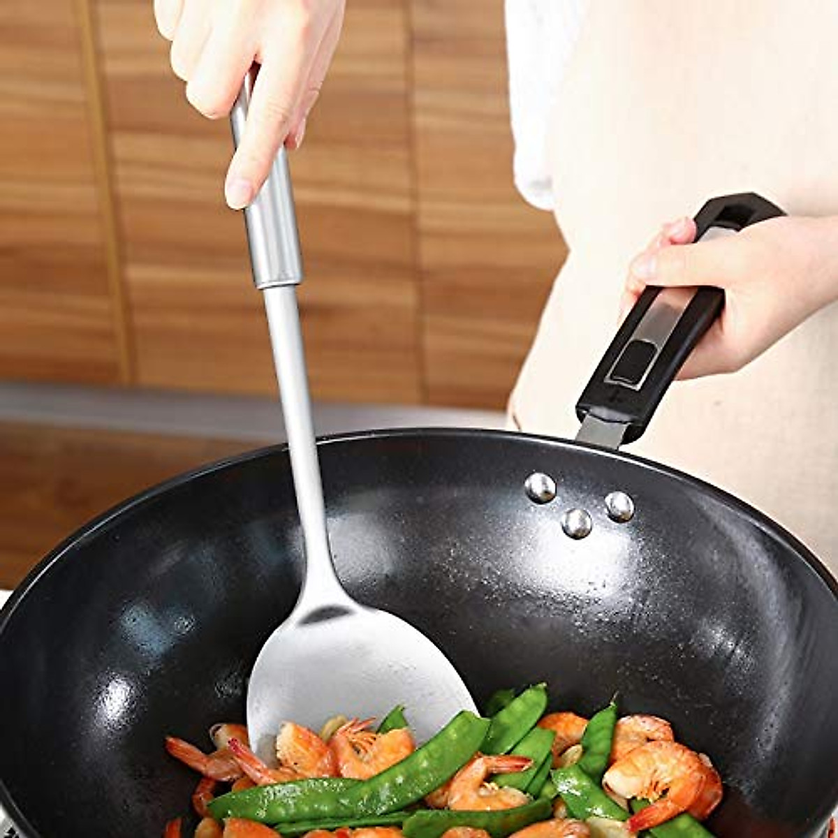 GGEBF 3 Piece Stainless Steel Kitchen Utensil Set Noodle Spoon Kitchen Cooking Tool Not Easily Deformed