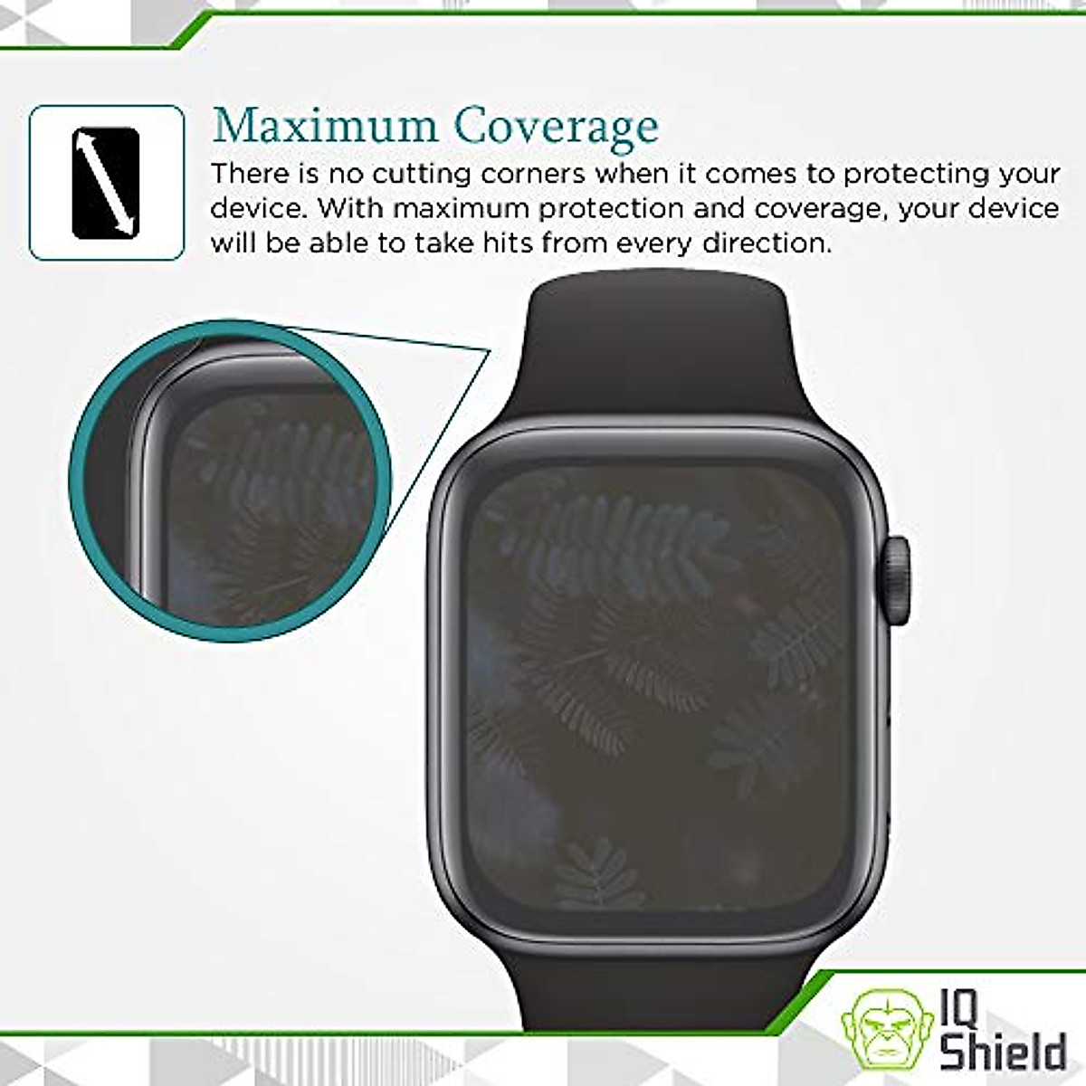 IQ Shield Matte Screen Protector Compatible with Apple Watch SE (40mm)(6-Pack) Anti-Glare Anti-Bubble Film