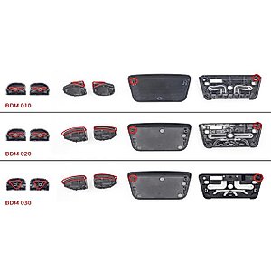 Front Back Faceplate Housing & Custom Touch Pad Cover with Screws Tools for PS5 Game Controller Shells Black Dragon