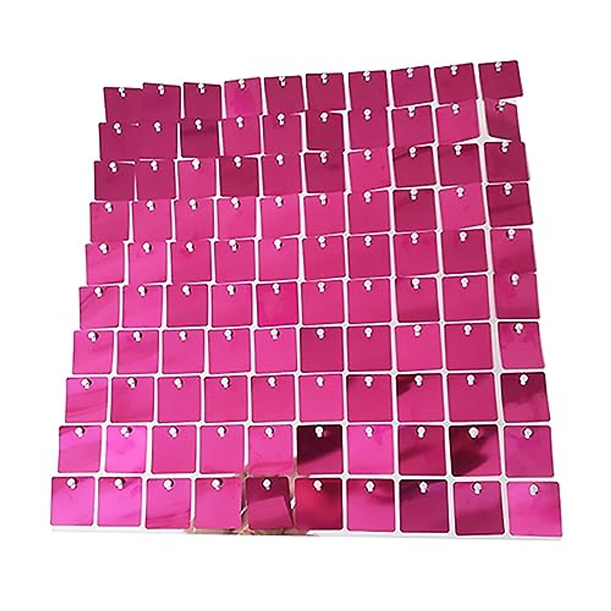 Shimmer Wall Backdrop, 50 Pcs Wedding Shimmer Wall Backdrop Glitter Square Plate Sequin Panel Background for Christmas Birthday Party Home Decoration (Color : Matt Gold, Size : Small)