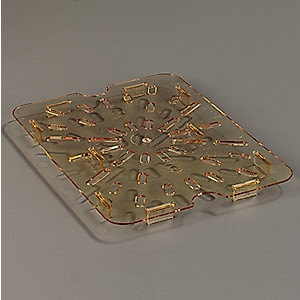 Carlisle FoodService Products 1043513 StorPlus High Heat Drain Shelf, Half Size, Amber