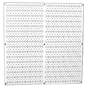 Wall Control 30-P-3232W White Metal Pegboard Pack