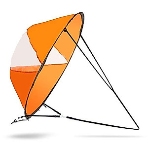 VGEBY Wind, 42inch Kayak Foldable Wind Paddle Fold-able Downwind for Kayaks, Canoes, Inflatable Boats, Paddle Board Boating Supplies Kayak Kayak Wind