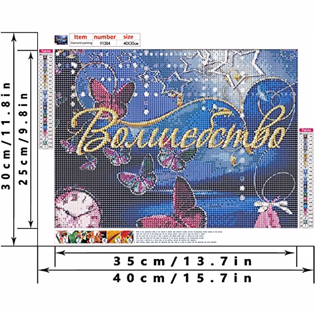 Diamond Painting Kits for Adults - 5D Diamond Art Kits for Adults Kids Beginner, DIY Full Drill Diamond Dots Paintings with Diamonds Gem Art and Crafts for Adults Home Wall Decor 15.7x11.8inch