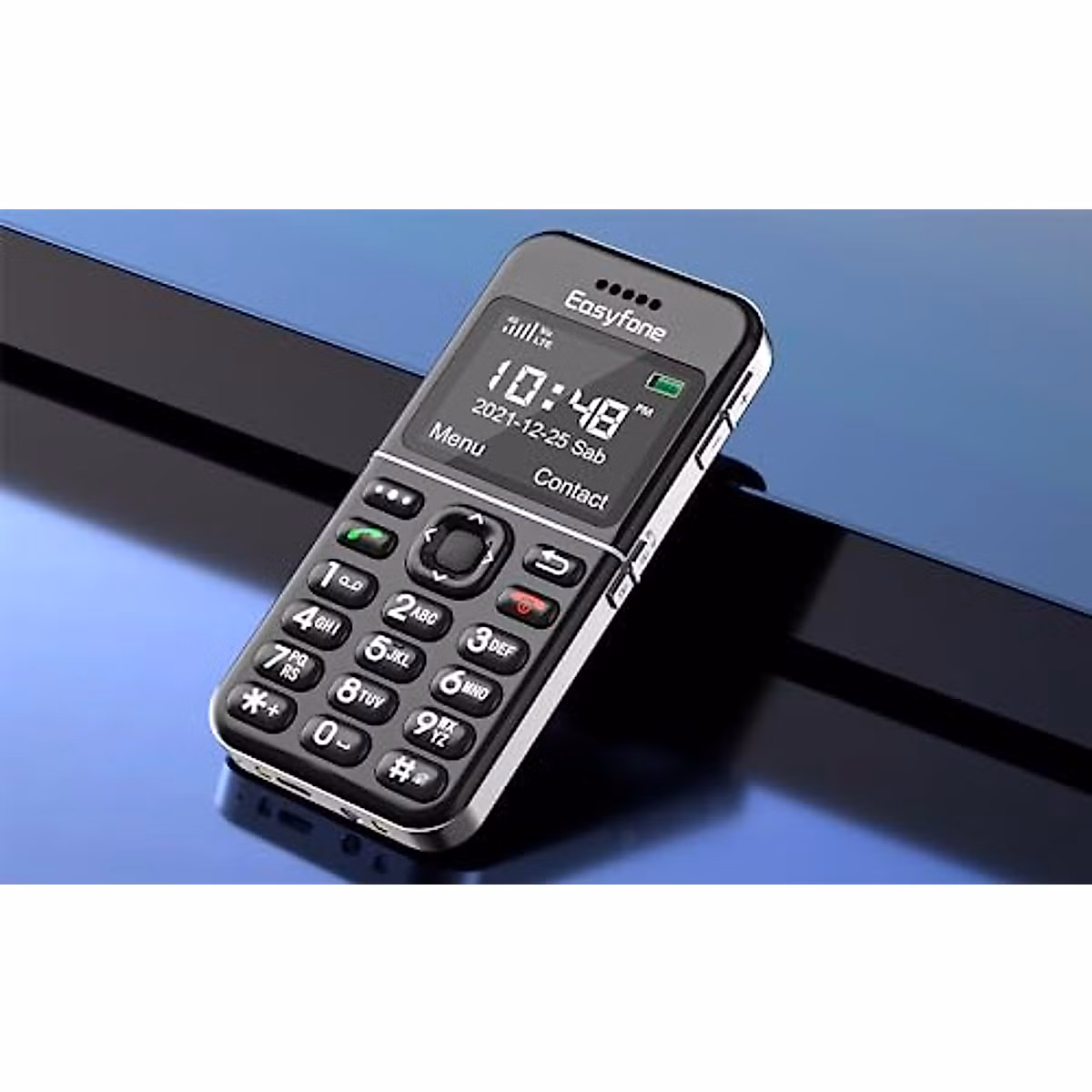 Easyfone T100 4G Unlocked Feature Cell Phone for Seniors | Easy-to-use | Clear Sound | Big Buttons | 2.0'' HD Display | SOS w/GPS | SIM Card & Flexible Data Plans | 1500Mah Battery and Charging Dock