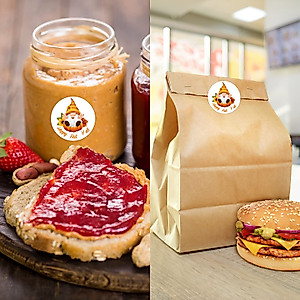 Happy Fall Y'all Label Stickers Roll, 1.5 inch 500 Pcs Thanksgiving Autumn Gnome Floral Leaves Harvest Party Stickers，Thank You Stickers for Envelope Seals Party Gift Favors Box Cards Decorations