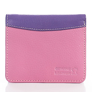 Scarlette Lafleur Womens Wallet with Rfid Wallet Women can be Secure Genuine Leather Ladies Wallet Wristlet Girls Wallet Pink Purple Bifold Women's Wallets Compact Id Card Holder