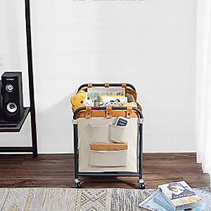 Newspaper Baskets Magazine Holder Newspaper Rack Foldable Mobile Storage Basket Living Room Newspaper Rack Magazine Rack Storage Rack Storage Book Shelf Book Shelf