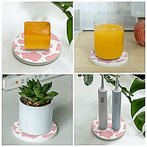 Insulated Lunch Bag With 2pcs Coasters, Reusable Cooler Lunch Box For Women, Cute Lunch Tote Bag for Picnic Office Work, Cow Gifts