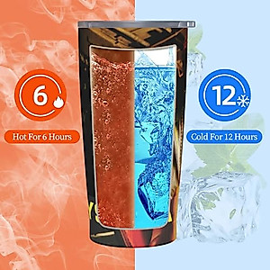 LAZHANG Keyshia Music Cole Stainless Steel Insulated Car Sippy Cup With Lid Travel Mug for Cold Hot 20 oz
