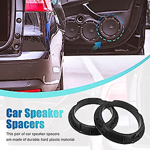 uxcell 2pcs 6.5" Speaker Spacer Rings Audio Subwoofer Speaker Mounting Adapter for Kia Sportage